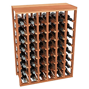 Creekside 48 Bottle Table Wine Rack (Redwood) by Creekside - Exclusive 12 inch deep design conceals entire wine bottles. Hand-sanded to perfection!, Redwood