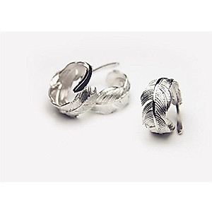 Helen de Lete Simple Style Original Feather From Heaven 925 Sterling Silver Open Ring