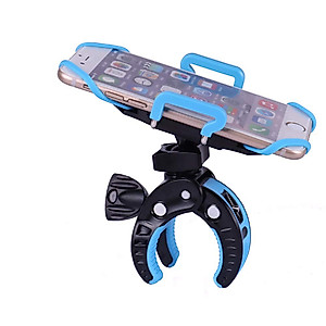 Toxz Bicycle Phone Mount Bike Phone Stand Holder,Adjustable Size,with Rubber Clamp Fixing,Bike Stand Accessories