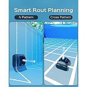 WYBOT Cordless Robotic Pool Vacuum, 140mins Runtime, Robotic Pool Cleaner with Upgraded Triple-Motor, Wall Climbing, Intelligent Route Planning, for Pools up to 1,614 Sq.ft