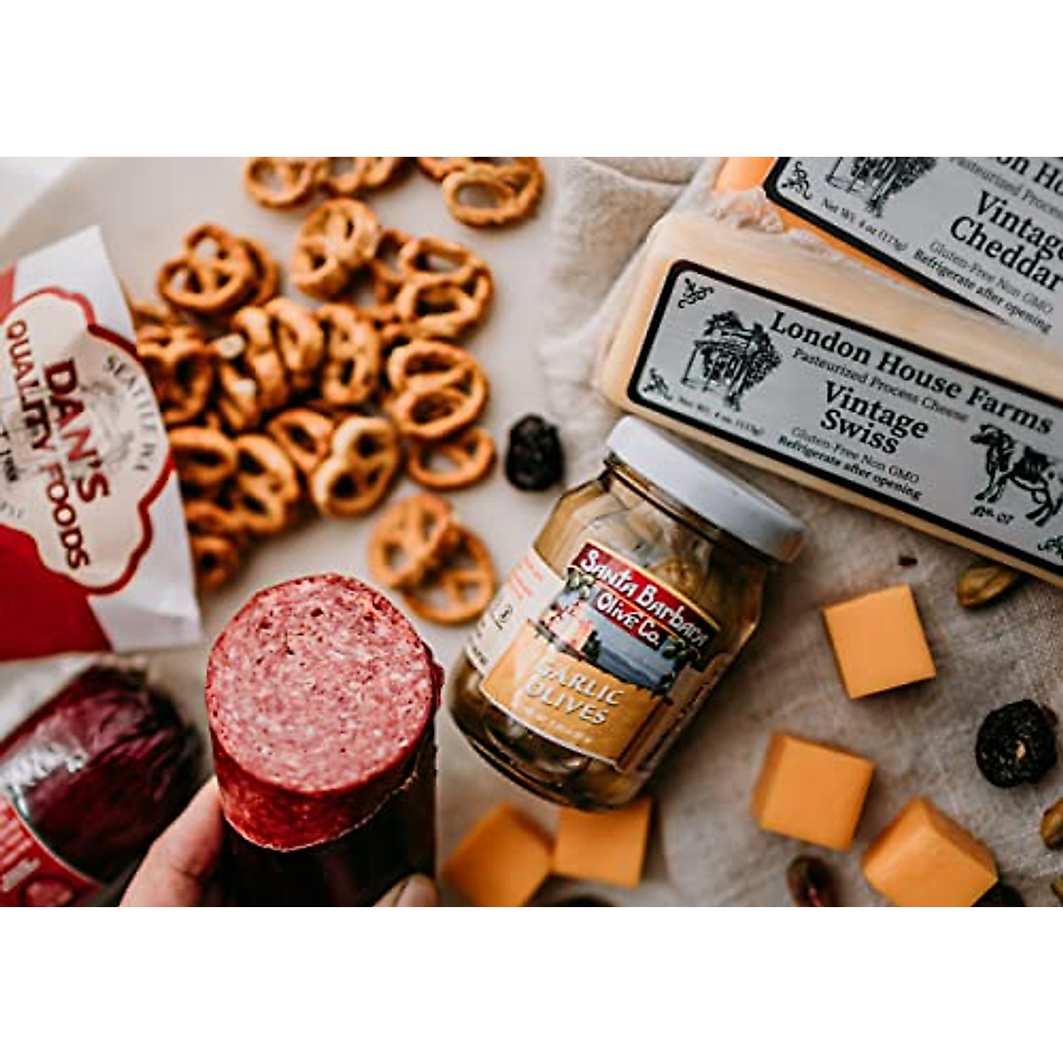 Dan the Sausageman's Sounder Gourmet Gift Box -Featuring Smoked Summer Sausage and Wisconsin Cheeses Retirement, Tenant, Contractor Appreciation Basket