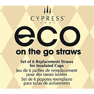 Peachy Kitchen Acrylic Straws, Set of 6