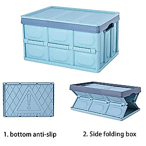 WDBBY Big Capacity Car Trunk Organizer Storage Box Durable Collapsible Cargo Storage Tool Auto Trucks Trunk Box (Color : E)