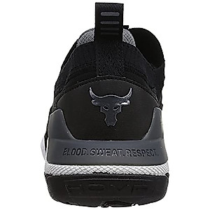Under Armour Men's Project Rock 4 Training Shoe (10.5, Black/White, Numeric_10_Point_5)