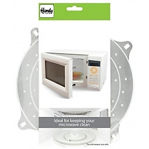 Handy Housewares 10" Round Vented Microwave Splatter Guard Food Bowl Cover - Helps Keep Your Microwave Clean (1-pack)