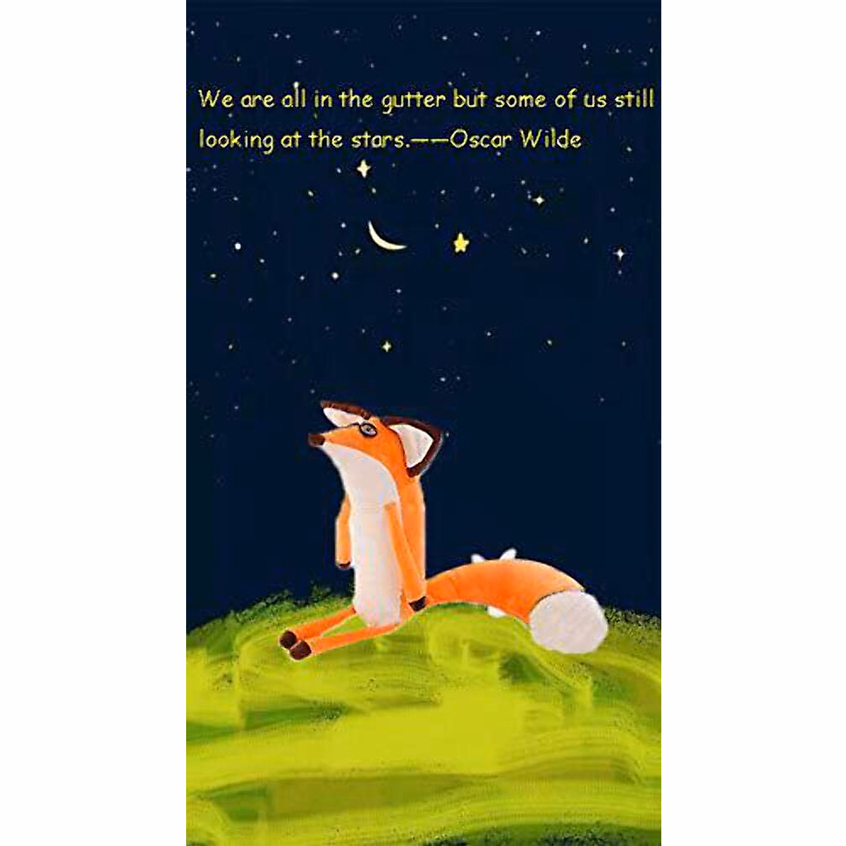 The Little Fox Le Petit Fox Plush Doll Puppet Toy, Fox Throw Pillow Orange Fox Cartoon Sleeping Stuffed Toy for Prince Christmas/Birthday/Party