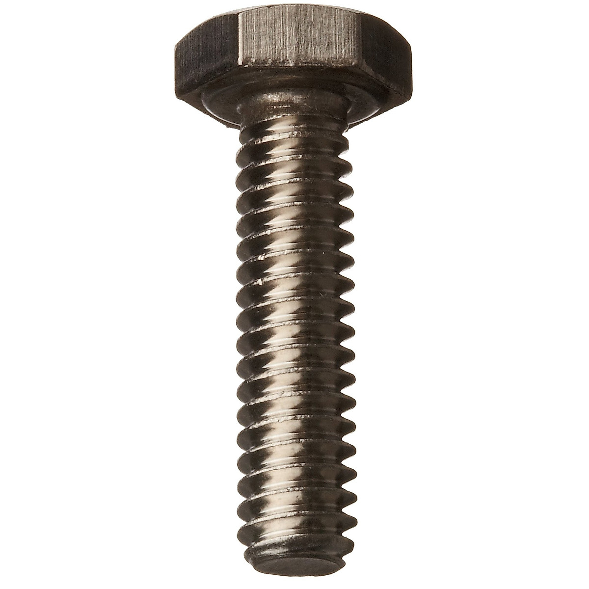 Small Parts 316 Stainless Steel Hex Bolt, Plain Finish, Hex Head, External Hex Drive, Meets ASME B18.2.1, 4" Length, Partially Threaded, 1/2"-13 UNC Threads