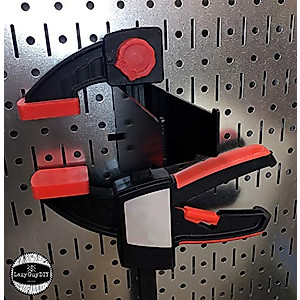 Wall Control Woodworking Tool Storage Organization Kit - Lazy Guy DIY Edition Wood Working Tool Supply Organizer for Do-It-Yourself Woodworkers and Makers (Metallic Pegboard)