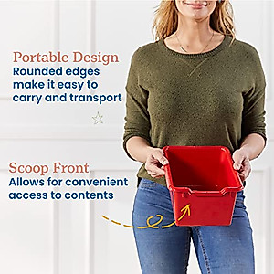 ECR4Kids Scoop Front Storage Bins, Multipurpose Organization, Assorted, 25-Piece