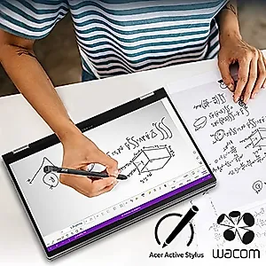 Acer Spin 3 Convertible Laptop | 14" 1920x1080 IPS Touch Display | Intel Core i7-1255U | Intel Iris Xe Graphics | 16GB LPDDR4X | 512GB PCIe Gen 4 SSD | WiFi 6 | Dockable Active Stylus | SP314-55N-76EX