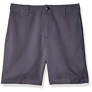 Under Armour Boys' Little Golf Medal Play Short, Belt Loops, Elastic Closure, Lightweight & Stretchy, Graphite, 6