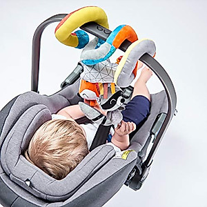Diono Activity Spiral Baby Toy, Bright Plush Activity Spiral with Interactive Hanging Toys, Perfect for Strollers, Car Seat Bar