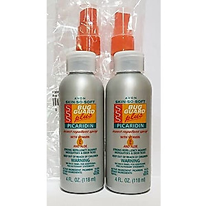 LOT OF 2 Avon Skin-So-Soft Bug Guard Plus Picaridin With Vitamin-E & Aloe Spray Pump 4oz