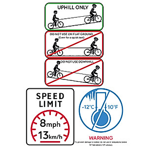 TowWhee - The Original Bike Bungee Tow Rope for Kids | MTB & Cycling Stretch Pull Strap for Riding Further with Your Child | Compatible with Any Bicycle