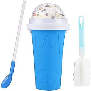 Slushy Cup Maker, Cleaning bursh included, Slushie Cup, Slushy Maker Cup, Double Layer Durable Cooling Cup, Squeeze Cup, Slushie Maker, DIY Slushie Smoothie Maker, Must Haves 2023