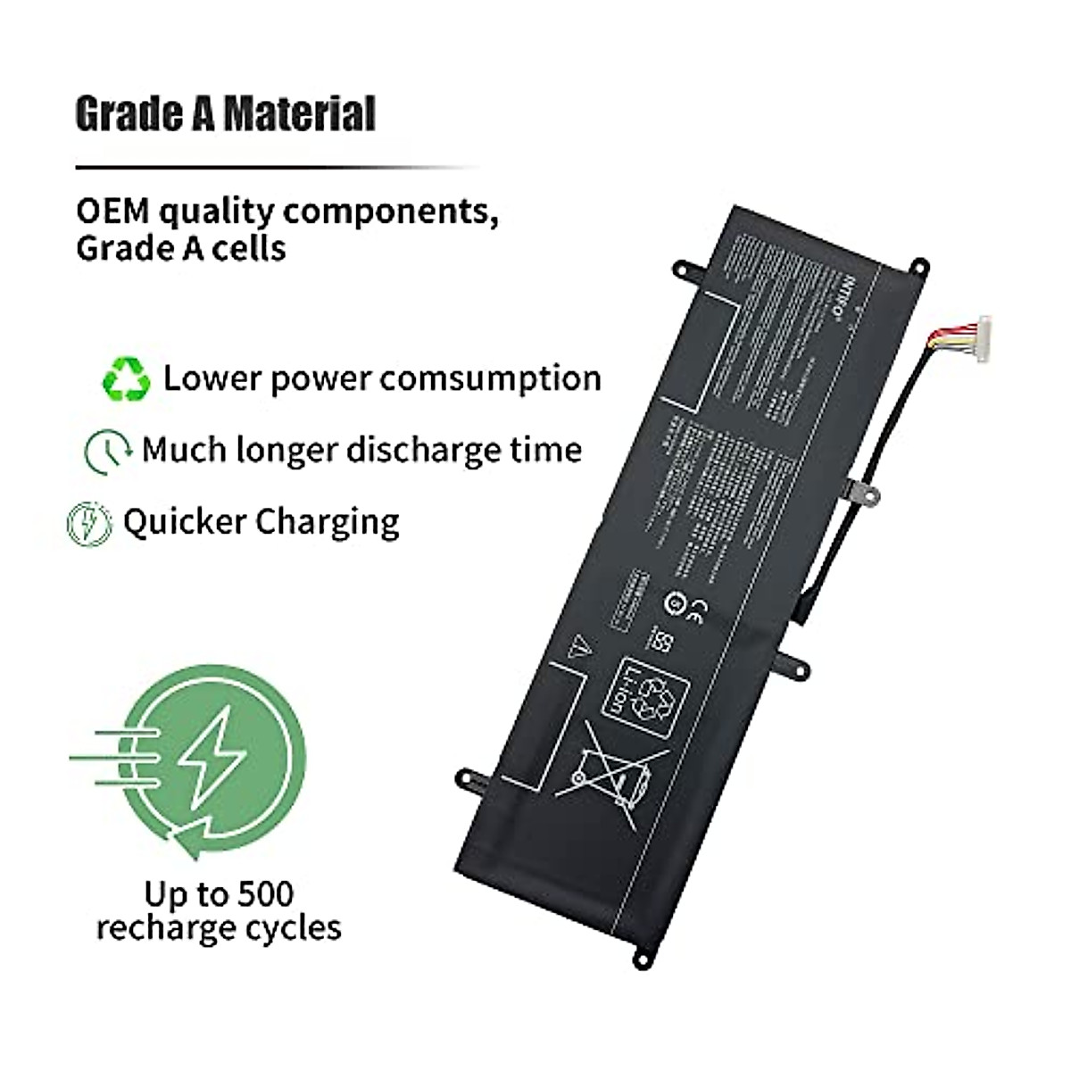 INTIFO 70Wh C41N1901 Laptop Battery Compatible with Asus ZenBook Duo UX481FA UX481FL Series UX481FA-10210U UX481FA-BM020R UX481FA-BM011T UX481FL-BM002T UX481FL-BM039R 0B200-03520000