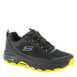 Skechers Men's Max Protect Liberated Lace-up Sneaker Oxford, Black/Yellow, 12