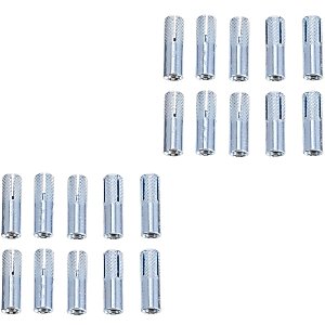 100 Pcs Screw Expansion Sleeve Bolt Concrete Anchor Drop in Assisted Pegs Wall Expansion Anchors Carbon Steel Anchor Drop-in Anchor