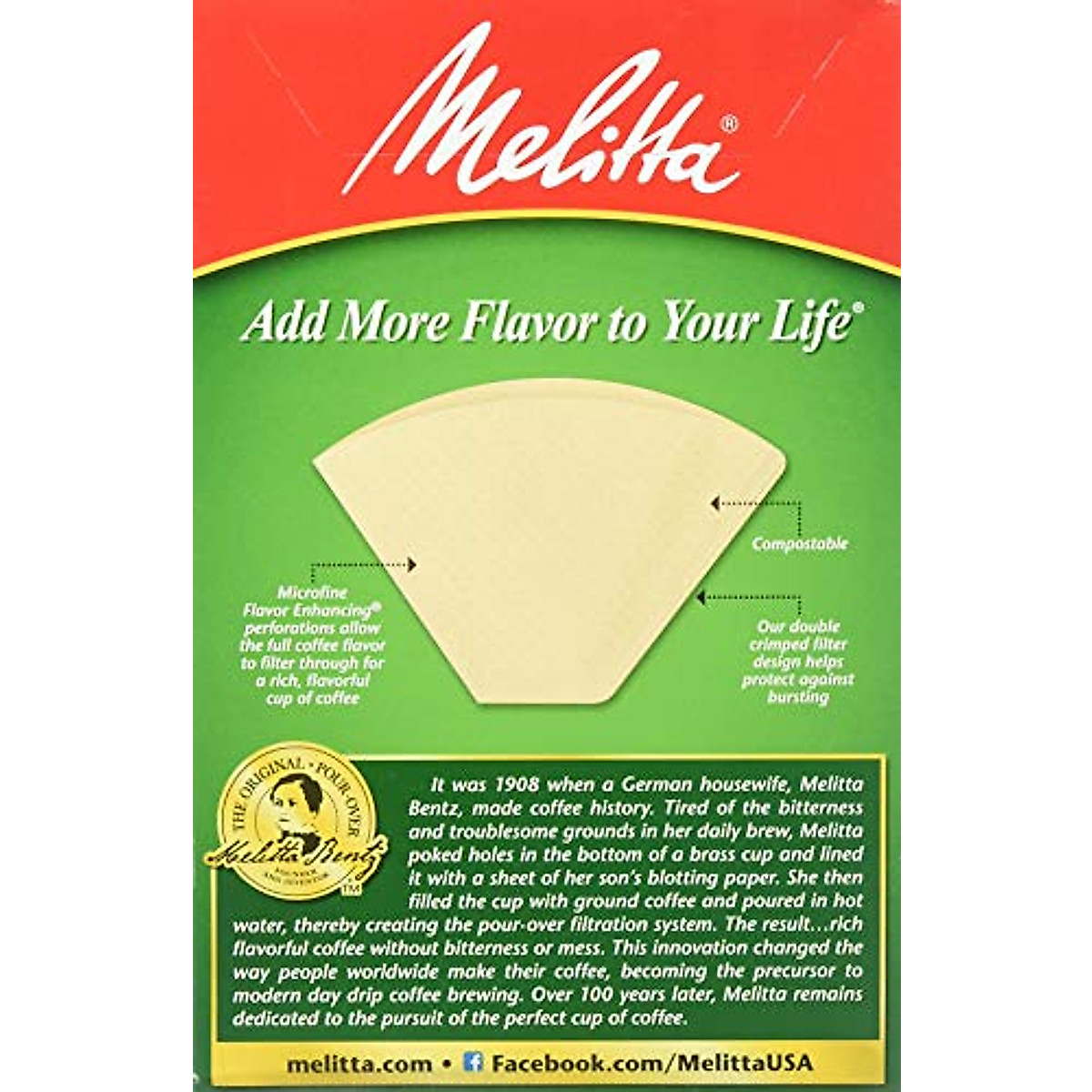 Melitta Cone Coffee Filters, Natural Brown #4, 300 Count (Pack Of 3)