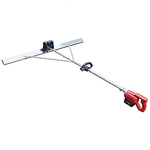 Concrete Surface Vibrator Battery Powered Cement Vibrating Leveling Tool Brushless Motor Concrete Surface Screed with 1.51mx 8cm Scraper 3000-6000Rpm