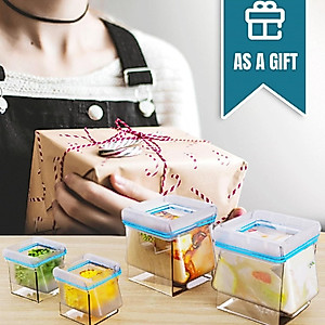 Cyrank Ziplock Bag Holder 2pcs, Baggy Rack Holder for Food Prep Bag Zip Lock Freezer Bag Stand Food Storage Bag Stand Hands-Free to Pour Leftovers Filling Zip Lock Freezer Bag Stand