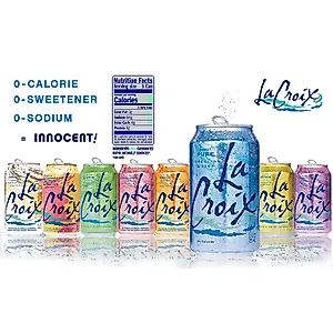 La Croix Sparkling Water Variety Pack, 12 Fl Oz Cans - In Sanisco Box (18 Pack) (La croix)