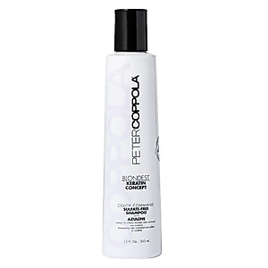 PETER COPPOLABlondest Purple Shampoo For Blonde Hair - Sulfate Free Shampoo Hair Toner Eliminates Brassy Yellow Tones In Blonde, Silver And White Hair - Strengthens Processed And Dry Hair (12 Fl Oz)