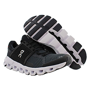 On Running Womens Cloudswift Running Shoes, Black/Rock, Size 10 M US