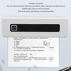 XMEYE Portable Printer, Bluetooth Thermal Inkless Printer 200DPI High Resolution Clear Print Printer Compatible with iOS, Android, Laptop for Office Car Home