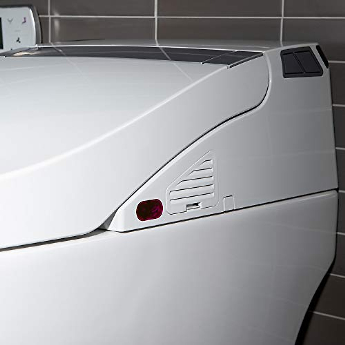 WOODBRIDGE B0960S Auto Flush, Auto Open & Auto Close, 1.28 GPF Single Flush Toilet with Intelligent Smart Bidet Seat and Wireless Remote Control, Chair Height