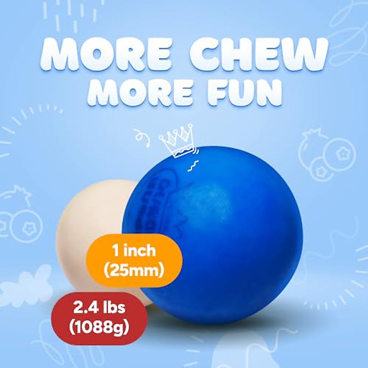 Gumballs for Gumball Machine - 1 Inch Large Gumballs - King Gumballs in Bulk - 2.4 Lb Gumball Machine Refills - 140 Pcs Giant Gumballs - Bulk Gum for Kids - Assorted Gum Refill