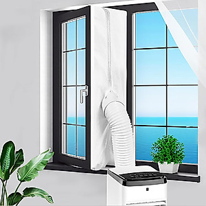 Sgran Portable Air Conditioner Hose, 5.1 Inch Diameter AC Hose, Anti-Clockwise Thread AC Vent Exhaust Hose, Length Up to 78 Inch Compatible with Haier LG Delonghi Air Conditioner Parts