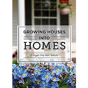 Bentley Seeds Growing Houses into Homes - Pre Filled Forget Me Not Garden Seed Packets - 25 Packed Forget Me Not Seed Packs - Perfect Realtor Gift for Prospecting or New Homeowners - Non GMO Seeds