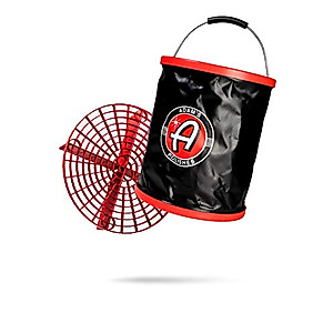 Adam's Collapsible 5 Gallon Car Wash Bucket & Grit Guard Dirt Trap - Stores 5 Gallons of Water, Convert to Car Trash Can | Easy Garage Storage, Car Detailing & Car Cleaning Products