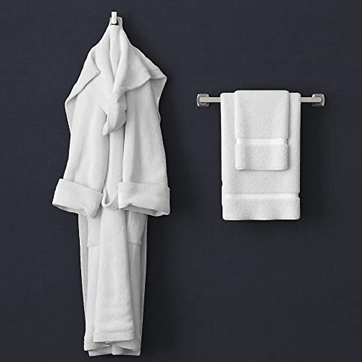 Pfister Vaneri Towel Hook, Bathroom Towel Hook, Wall-Mounted, Screw-In, Spot Defense Brushed Nickel Finish, BRHVRI0GS