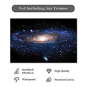 Space Poster NASA Galaxy Star Canvas Prints for Wall Decor Unframed 16x24in