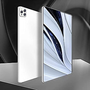 Shanrya Gaming Tablet, Octa Core Processor Night Reading Mode 5MP Front 13MP Rear 4G Calling Tablet 100-240V for Reading for Android 11 (White)