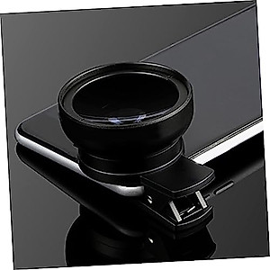 Macro Lens for Mobile Phone Lens Macro Lens for Phone Camera Phone Macro Lens Phone Photography Lens Wide Angle Lens for Phone Smartphone Lens Black Plastic Wide-Angle Lens