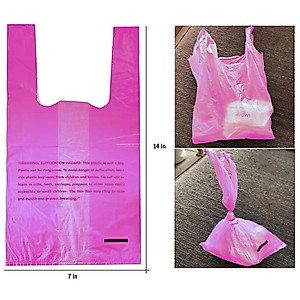 Baby Disposable Plastic Diaper Bags 1000 Count (500 Lavender Scent, 500 Fresh Baby Powder Scent) Easy Tie Handles Diaper Sacks or Pet Waste Bags (1000 Bags)