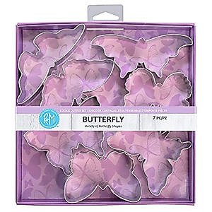 R&M International Butterfly Cookie Cutters, Assorted Sizes, 7-Piece Set