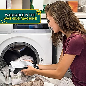 V TOWER 6 Pairs Soccer Socks for Girls Knee High Socks White Soccer Socks Youth Long Socks for Boys Black Socks for Boys 8-10 Years