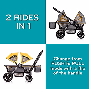 Evenflo Pivot Xplore All-Terrain Stroller Wagon , Adventurer , 45x27x39 Inch (Pack of 1)
