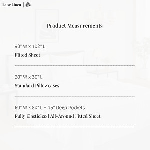 Lane Linen Queen Sheet Set - 600 TC Black Sheets Queen Size Bed Set - 100% Cotton Black Bed Sheets Queen Size Set, Ultra Soft Queen Bed Sheets Set, Sateen Weave Cotton Sheets Queen Size Set - Charcoal