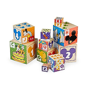 Melissa & Doug Disney Mickey Mouse ABC-123 Nesting & Stacking Blocks