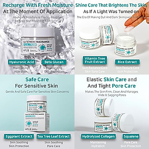 APLB Glutathione Niacinamide Facial Cream | LIPO GLUTA NIAC CEN™ 24.8% 1.86 FL.OZ/Korean Skincare, Deep hydration, Niacinamide, Improve skin elasticity, Improve skin texture