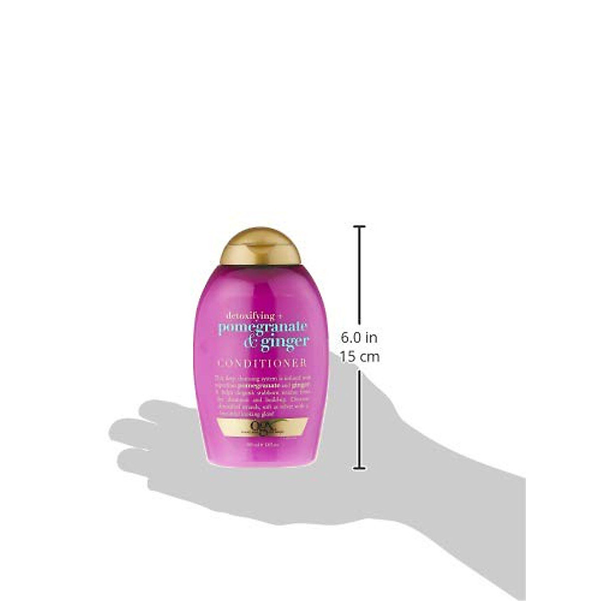 OGX Detoxifying + Ginger Conditioner, Pomegranate, 13 Fl Oz