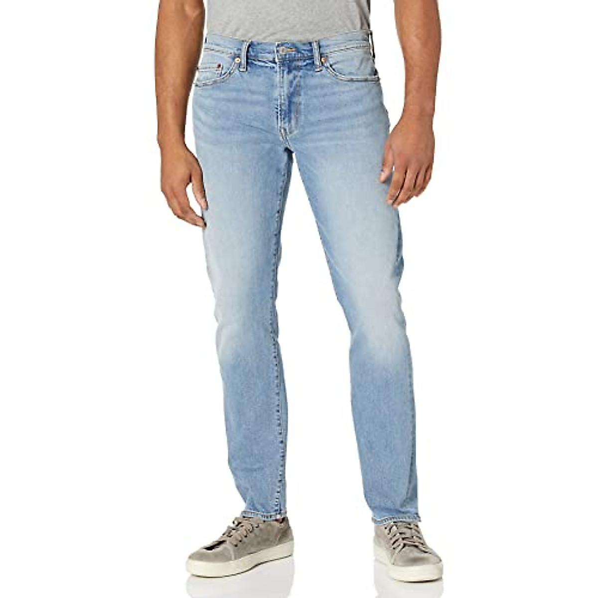 GAP Mens Slim Taper Fit Jeans, Light Wash, 30W x 32L US