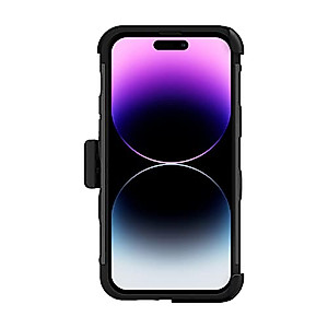 ZIZO Bolt Bundle for iPhone 14 Pro Max (6.7) Case with Screen Protector Kickstand Holster Lanyard - Black