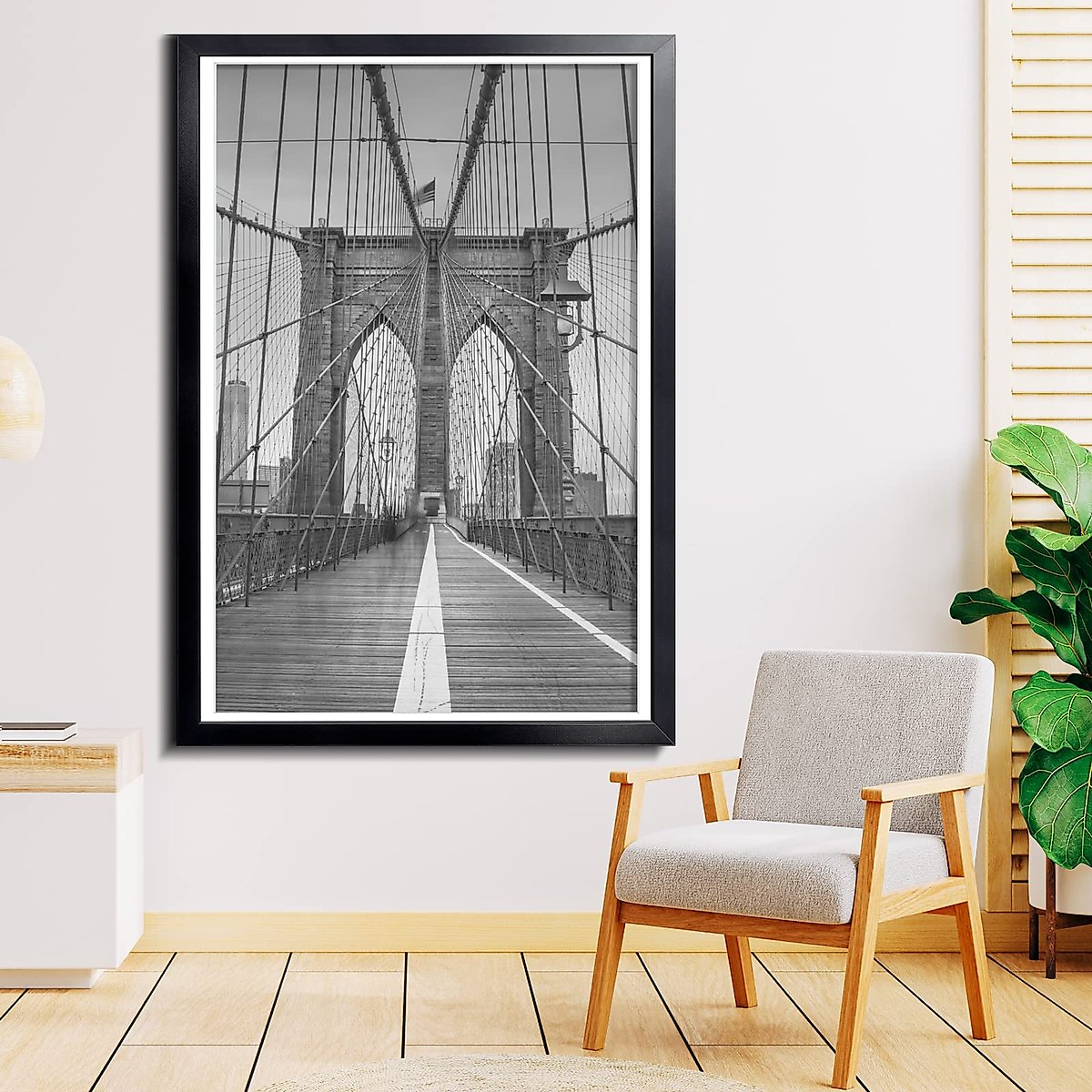 LaVie Home 30 x 42 Poster Frame Black, Display Pictures 27x40 with Mat or 30x42 Without Mat, Stable and Sturdy Picture Frame and Polished Plexiglass, Horizontal and Vertical Format of The Wall（1 Pack）
