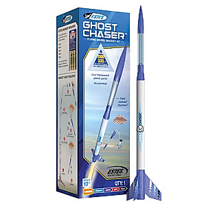Estes Ghost Chaser Flying Model Rocket Kit 7300 | Beginner Level | Flies on Estes Engines A Through C | Payload Section | Max Altitude 1100 ft. 335 m.